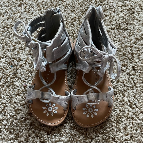 Cynthia Rowley | Shoes | Cynthia Rowley Silver Strappy Gladiator ...